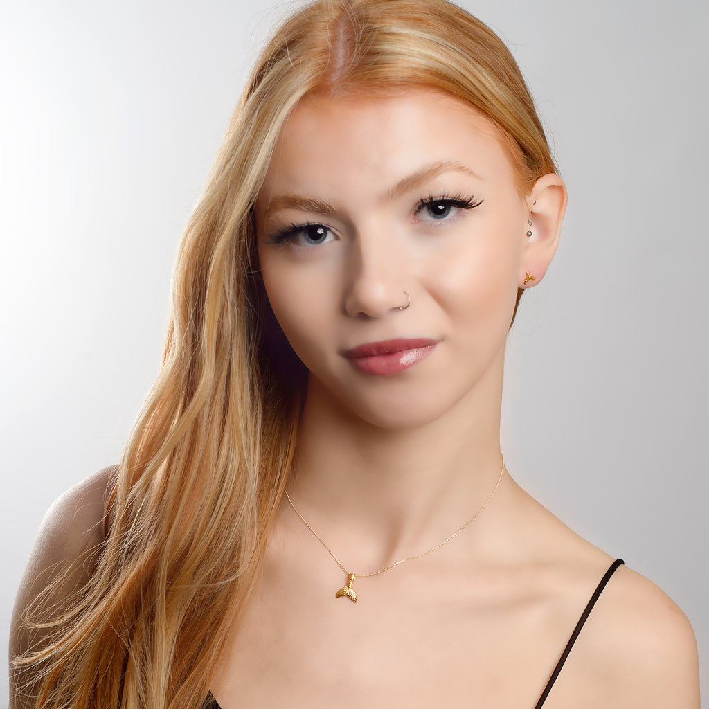 Mermaid Tail Necklace | Gold Necklace | Henryka UK