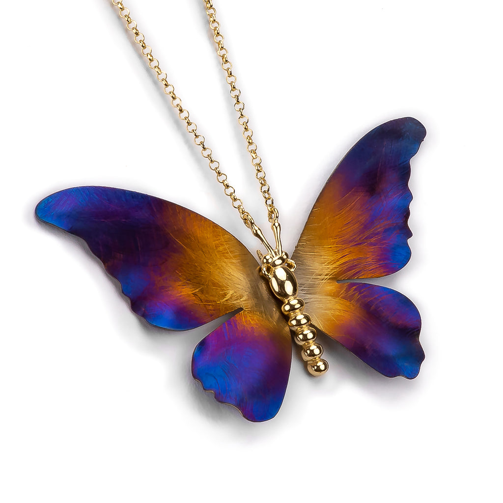 Titanium Butterfly Necklace | Henryka UK | Women's Necklaces