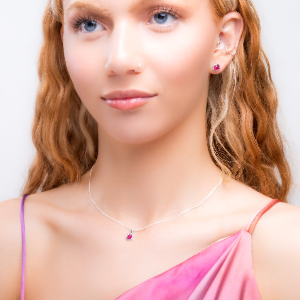 Charm Necklace | Ruby Necklace | Gemstone Jewellery – Henryka
