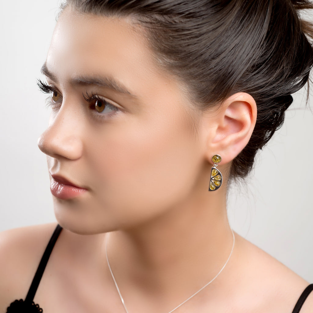 Lime Earrings | Lime Jewellery | Henryka UK