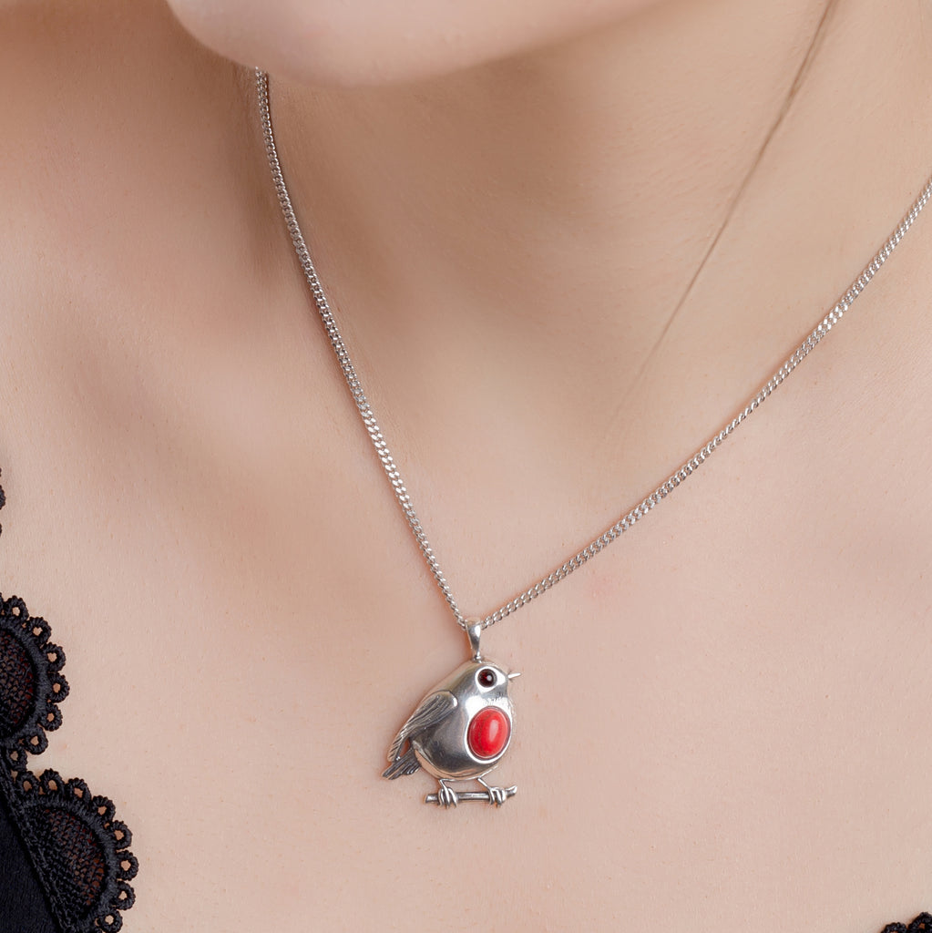 Robin Necklace | Bird Jewellery | Henryka UK
