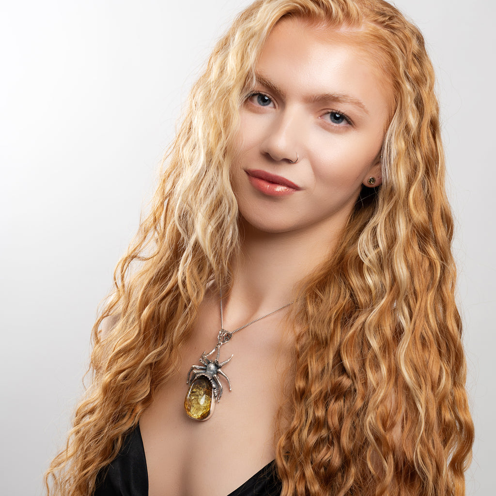 Spider Necklace | Handmade Spider Necklace | Henryka UK